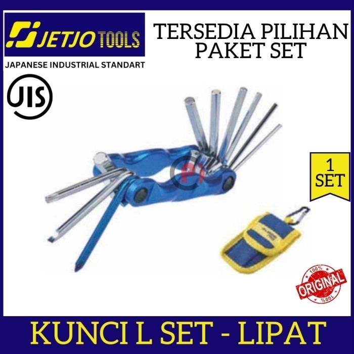 Jual JETJO Kunci L Set Lipat Sepeda Bike Toolkit Isi 6 / 10 Pcs Plus ...