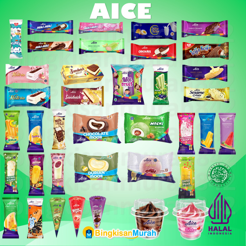 Jual Ice Cream Aice, Es Krim Bervariasi 2 | Shopee Indonesia