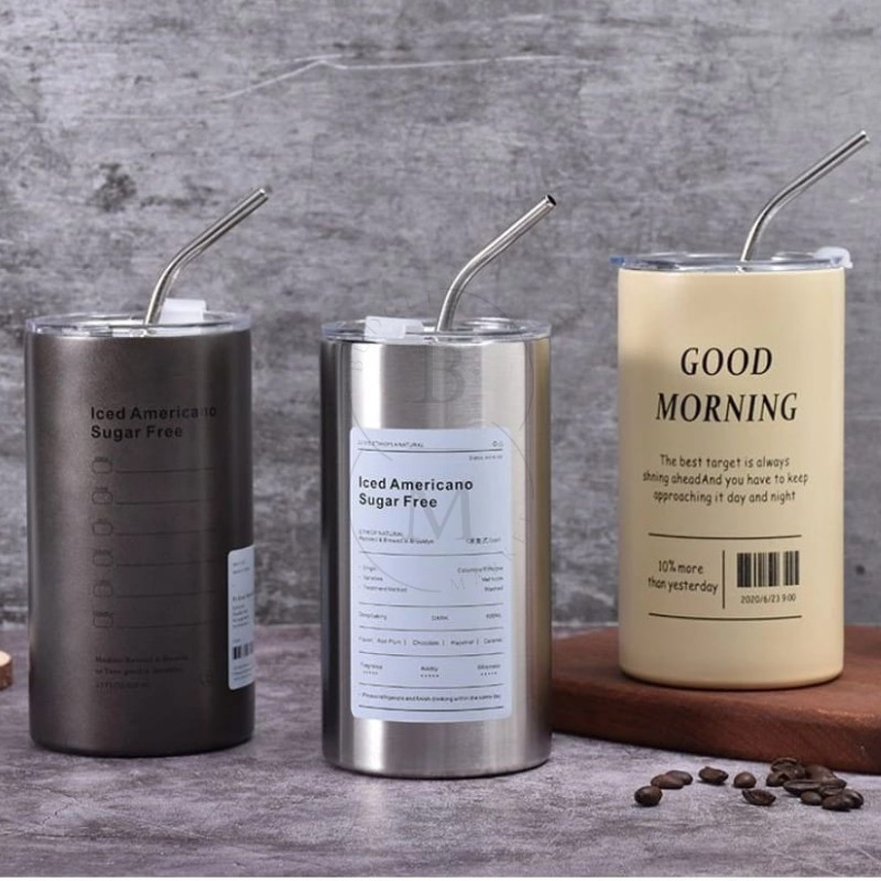 Jual Tumbl Kopi Americano / Mug Stainless 304 / Termos Aesthetic Tahan ...