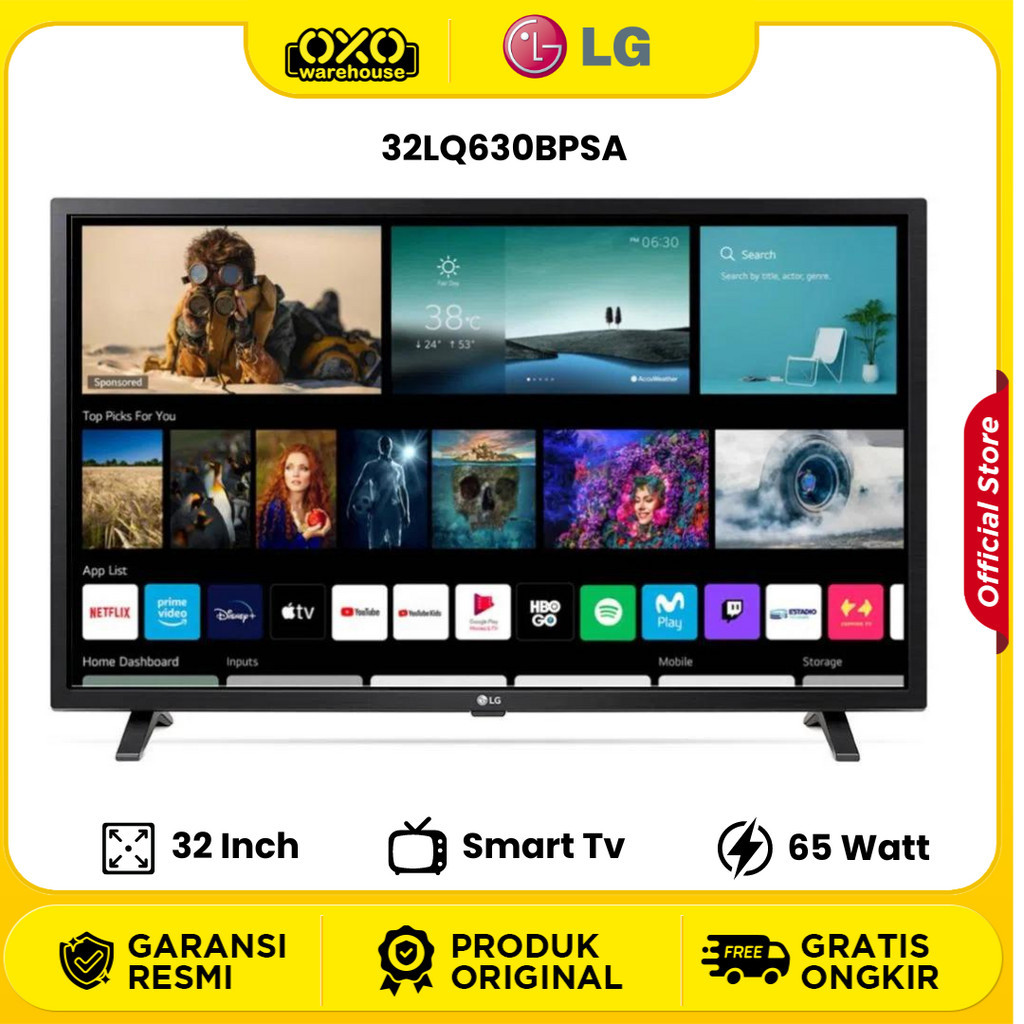 Jual LG Smart Tv Led 32LQ630BPSA 32 inch digital Low Watt Garansi Resmi ...