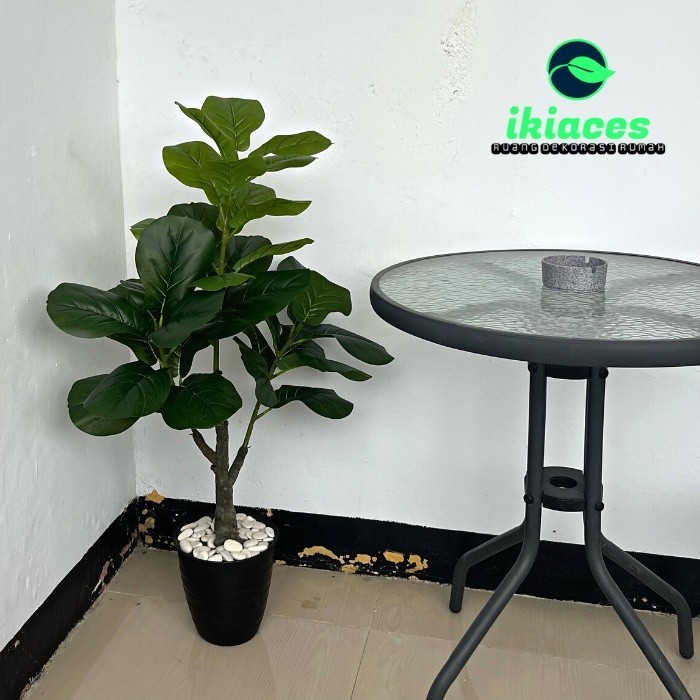 Jual POHON KETAPANG PLASTIK DAUN KETAPANG JUMBO 1 METER DEKORASI POT ...