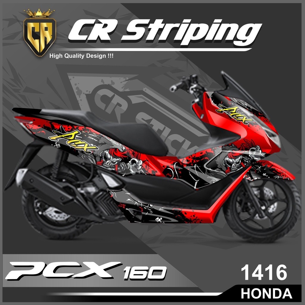 Jual Decal Sticker Custom PCX 160 Full Body Sticker Dekal Skotlet PCX ...