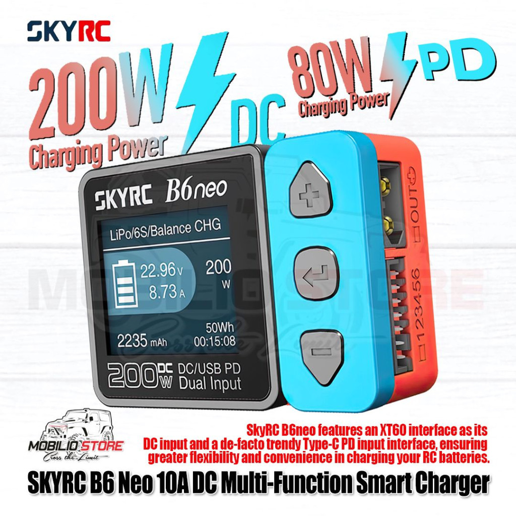 Jual SKYRC B6 Neo 10A DC Multi Function Smart Charger Original Charge ...