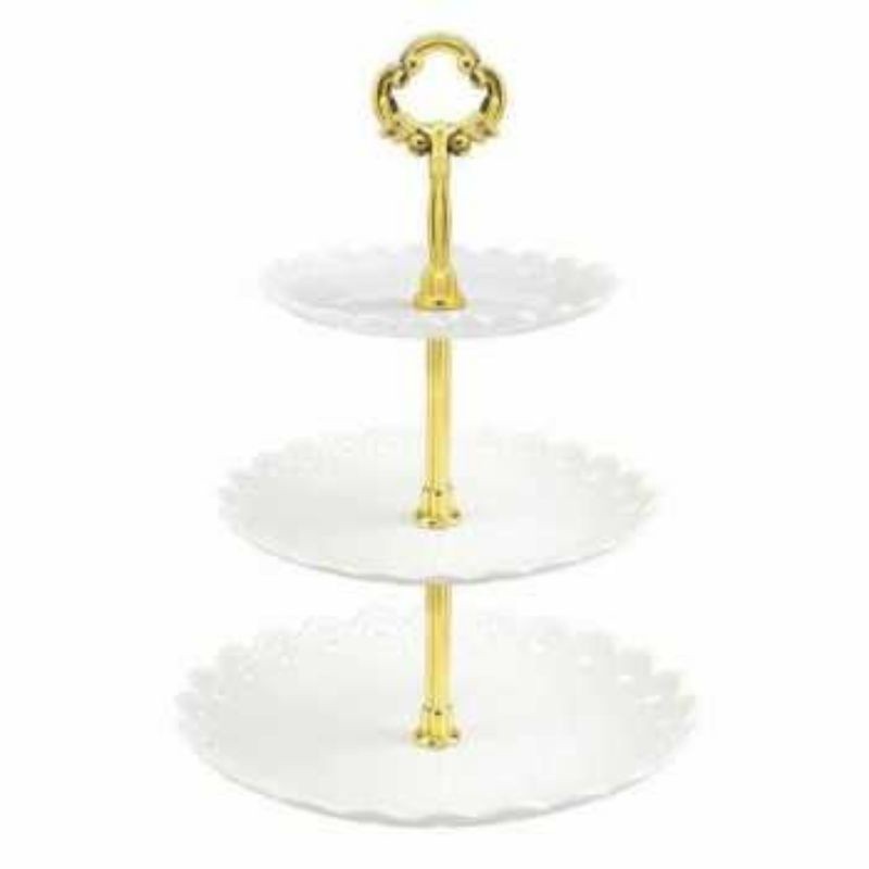 Jual [ COD ] Rak Makan Kue Buah Cake Plate Stand Display Rak Display ...