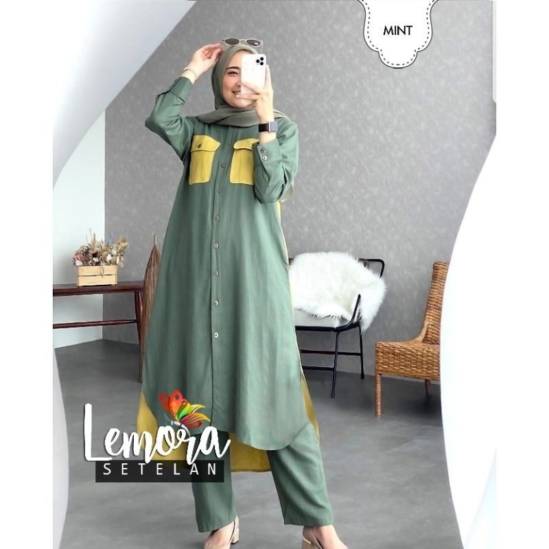Jual BAJU SET SETALAN WANITA SYARI LEBARAN 2024 TERBARU PREMIUM ...