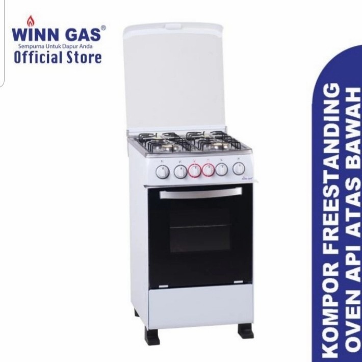 Jual Winn Gas Kompor Gas Freestanding Standing 4 Stove + OVEN 5060 ...