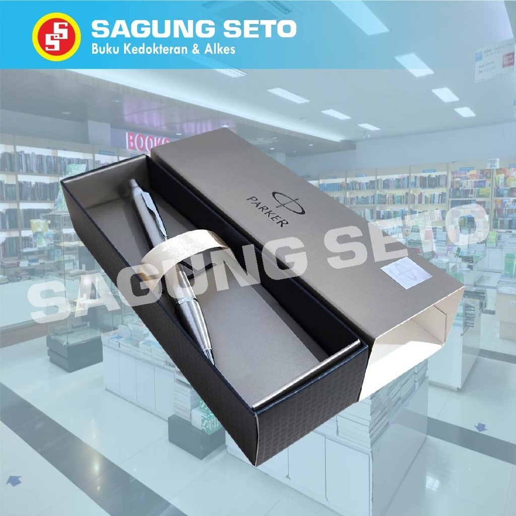 Jual PARKER I AM DLX BRUSH NP SS GT RB M (TINTA HITAM) | Shopee Indonesia