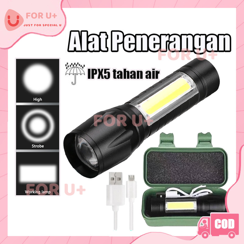 Jual Senter Mini XPE Led Zoom / Super Terang Swat Police Light ...