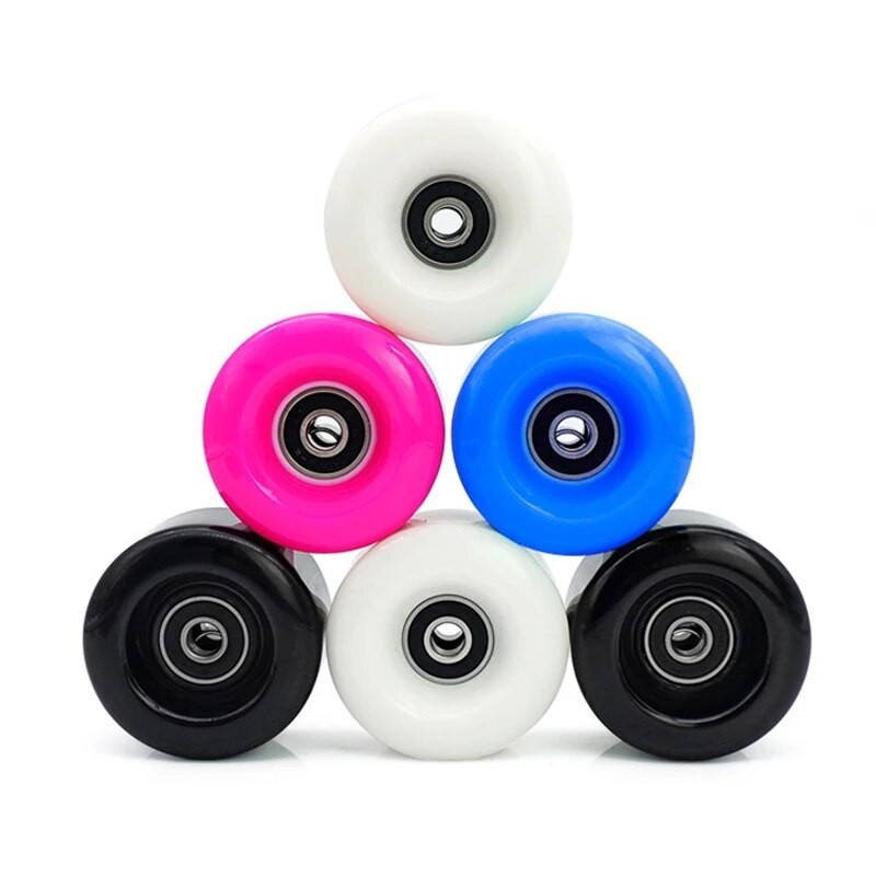 Jual 4 PCS Quad Roller Skates Rubber Wheels 82A 58x32 High-resilience ...