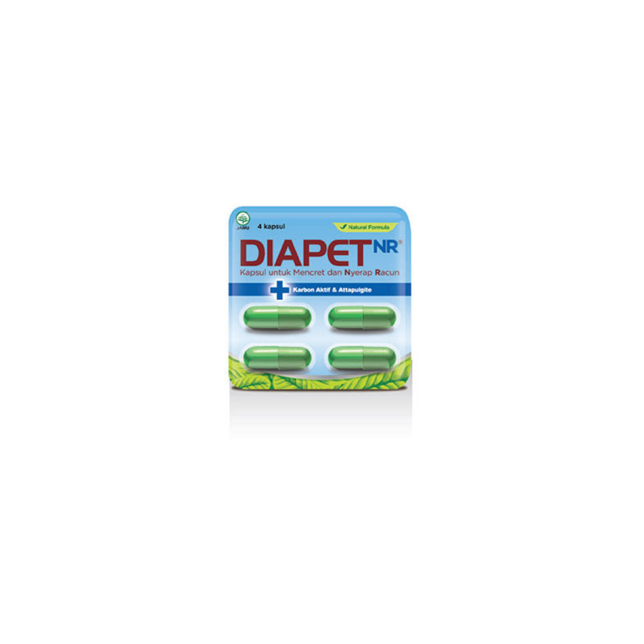 Jual Diapet NR 4 Kapsul Untuk Meredakan Diare dan Nyerap Racun | Shopee ...