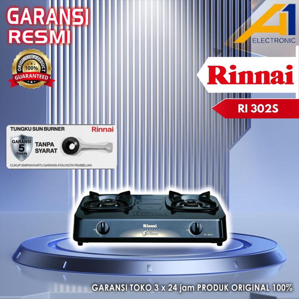 Jual Kompor Gas RINNAI RI-302S / RI302S 2 Tungku | Shopee Indonesia