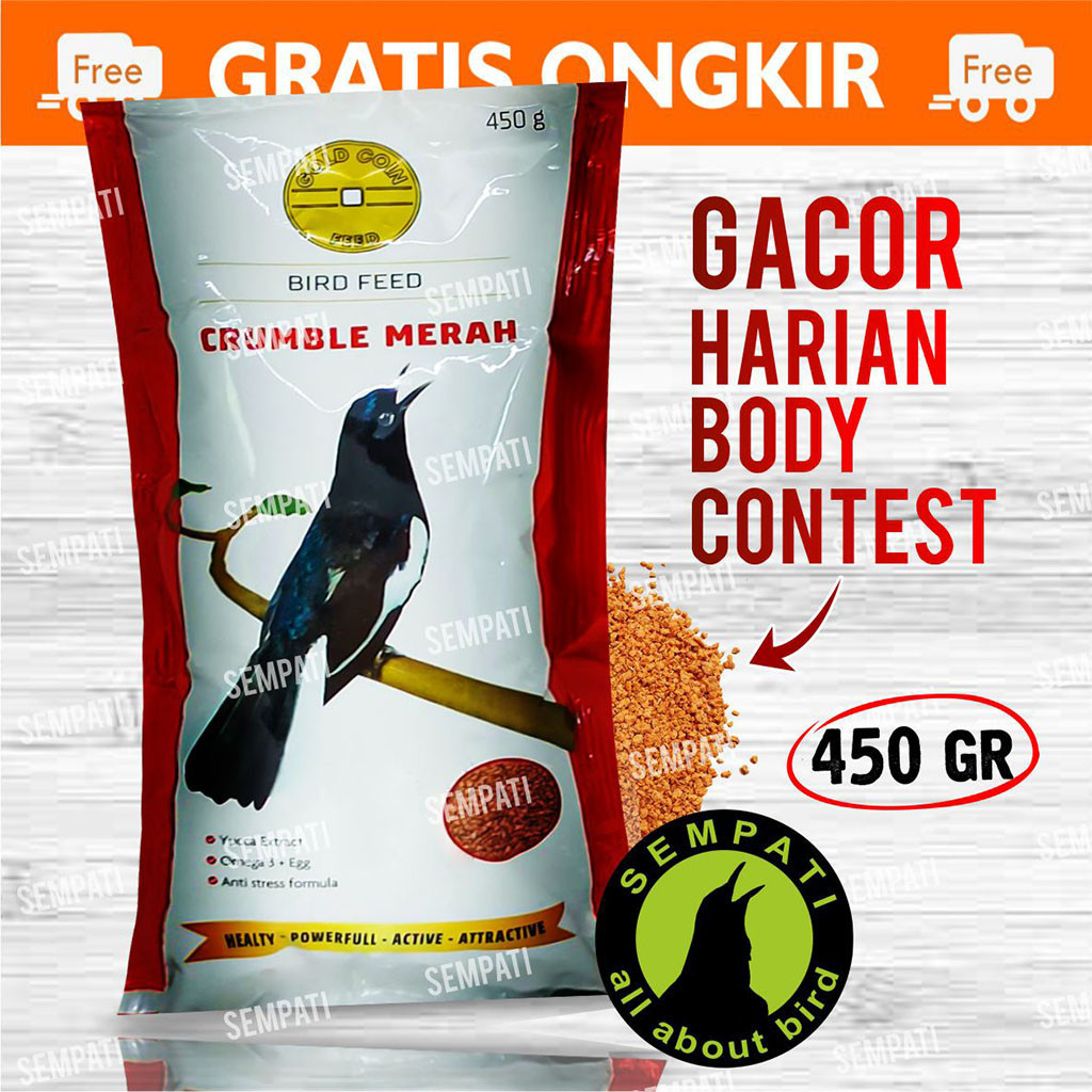 Jual SEMPATI GOLD COIN CRUMBLE PAKAN BURUNG MURAI BATU KACER JALAK ANIS ...