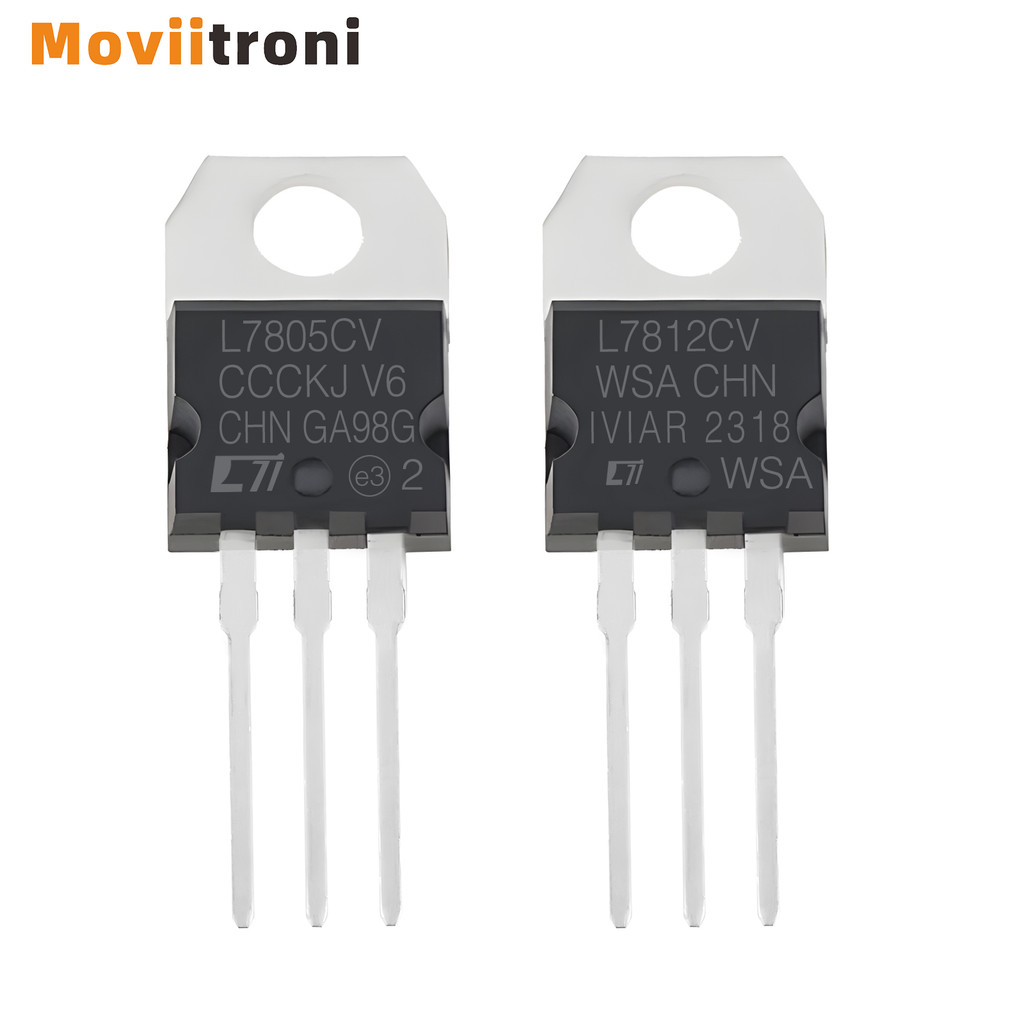 Jual 5/10/20pcs LM7805 L7805 7805 L7812CV 7812 Voltage Regulator IC ICs 5V 1.5A LDO REG TO-220 ...