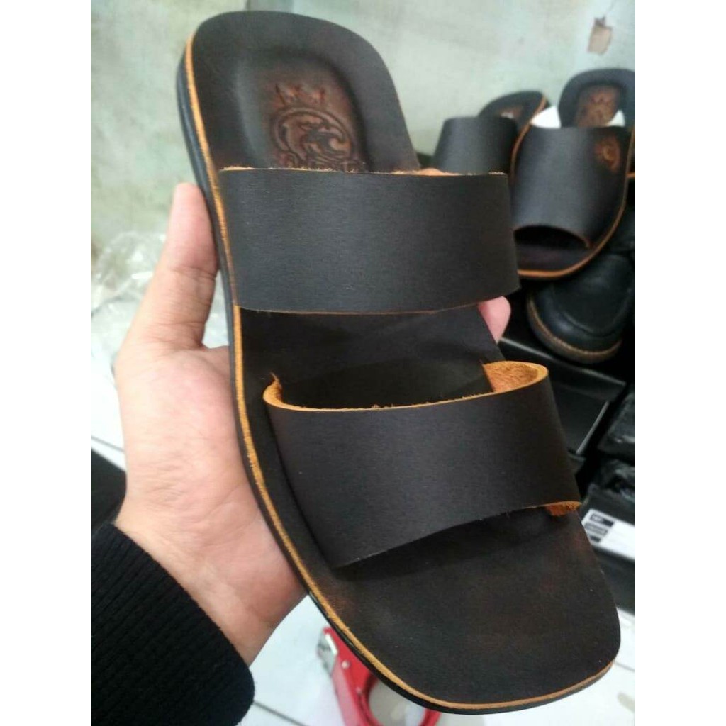 Jual SANDAL PRIA KULIT PRODUK (PROMO) | Shopee Indonesia