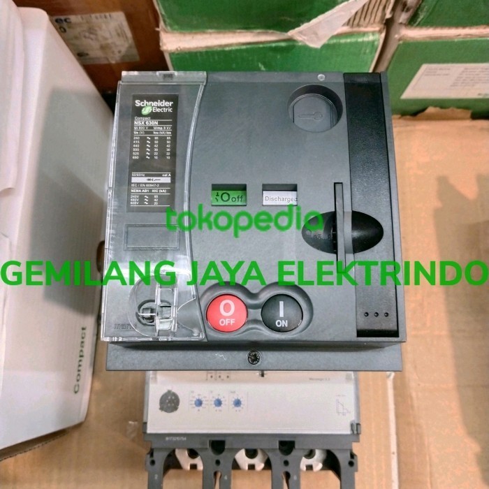 Jual MCCB SCHNEIDER NSX630N 3P 630A + Motorized Mechanism komplit UVT AUX | Shopee Indonesia