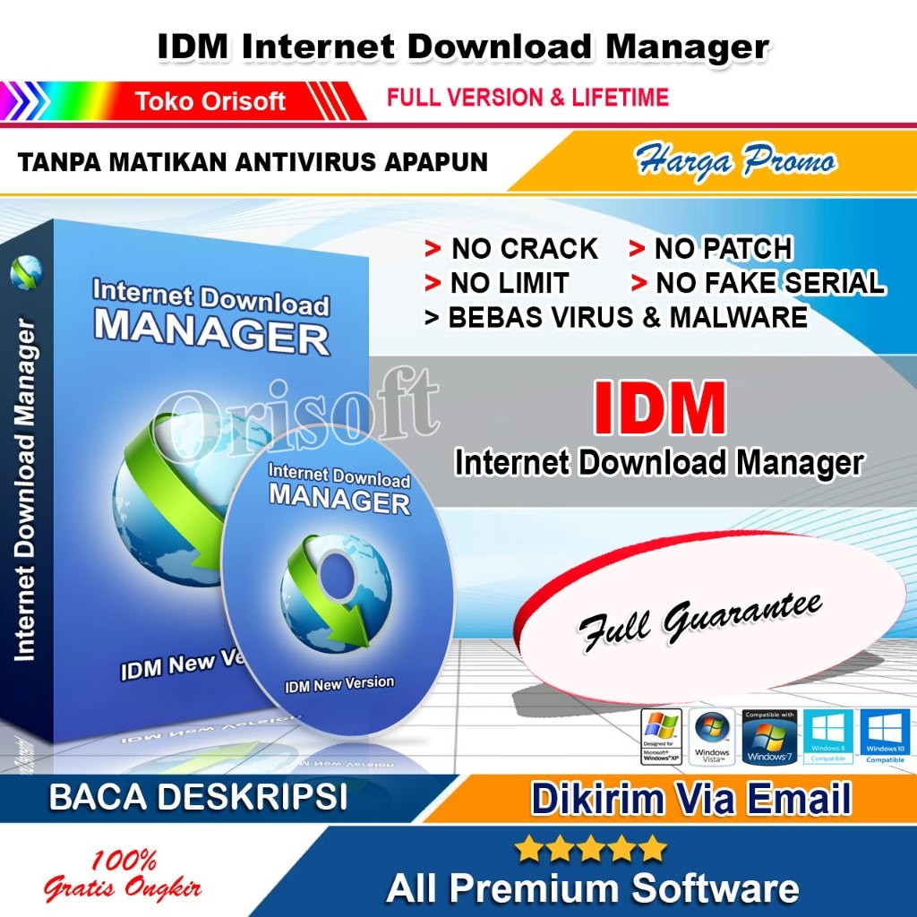 Jual [Bebas Update] IDM Internet Download Manager Terbaru [No Limited ...