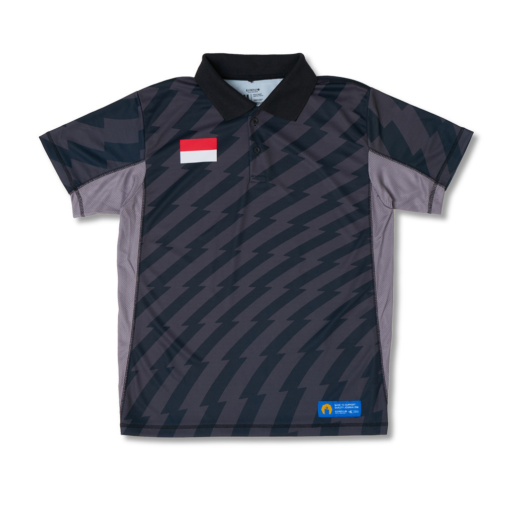 Jual Polo Jersey Hitam Abu | Shopee Indonesia