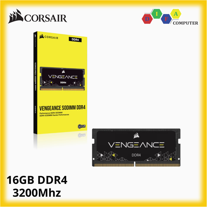 Jual RAM CORSAIR Vengeance DDR4 16GB 3200mhz Sodimm Laptop | Shopee ...