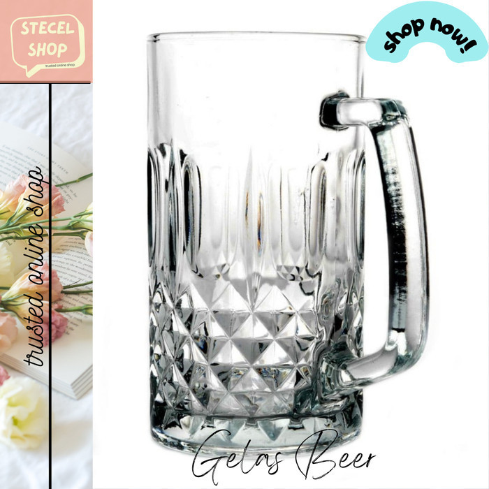 Jual GELAS KACA BESAR/GELAS BEER/GELAS BEER JUMBO/GELAS MINUM JUMBO 600 ...