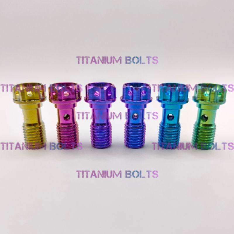 Jual Baut Banjo Selang Rem Kaliper RCB KTC Nissin Tokico M10 Pitch 1.25 Drat Kasar Titanium GR5 ...