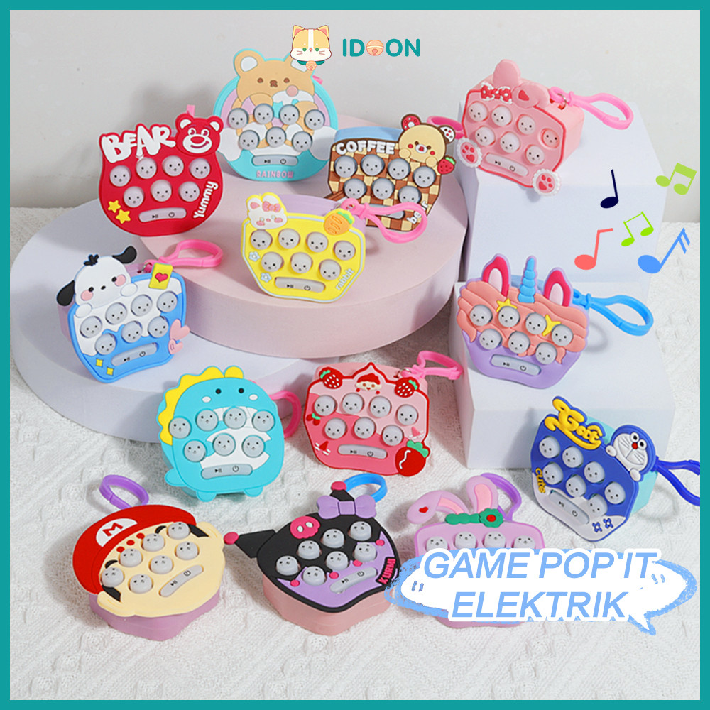 Jual IDOON Mainan Elektronik Pop It Mini Game Otomatis Fidget Toys Mini ...