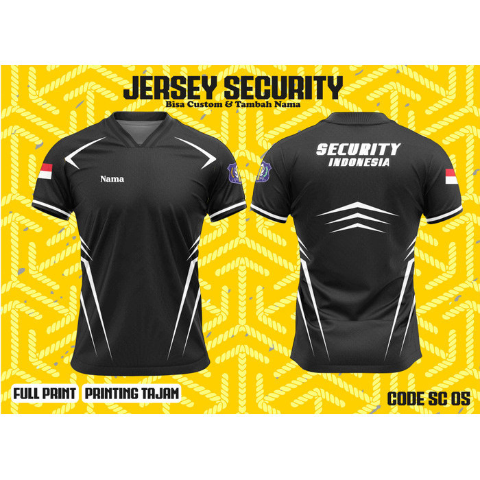 Jual JERSEY SATPAM / SECURITY PRINTING 05 | Shopee Indonesia