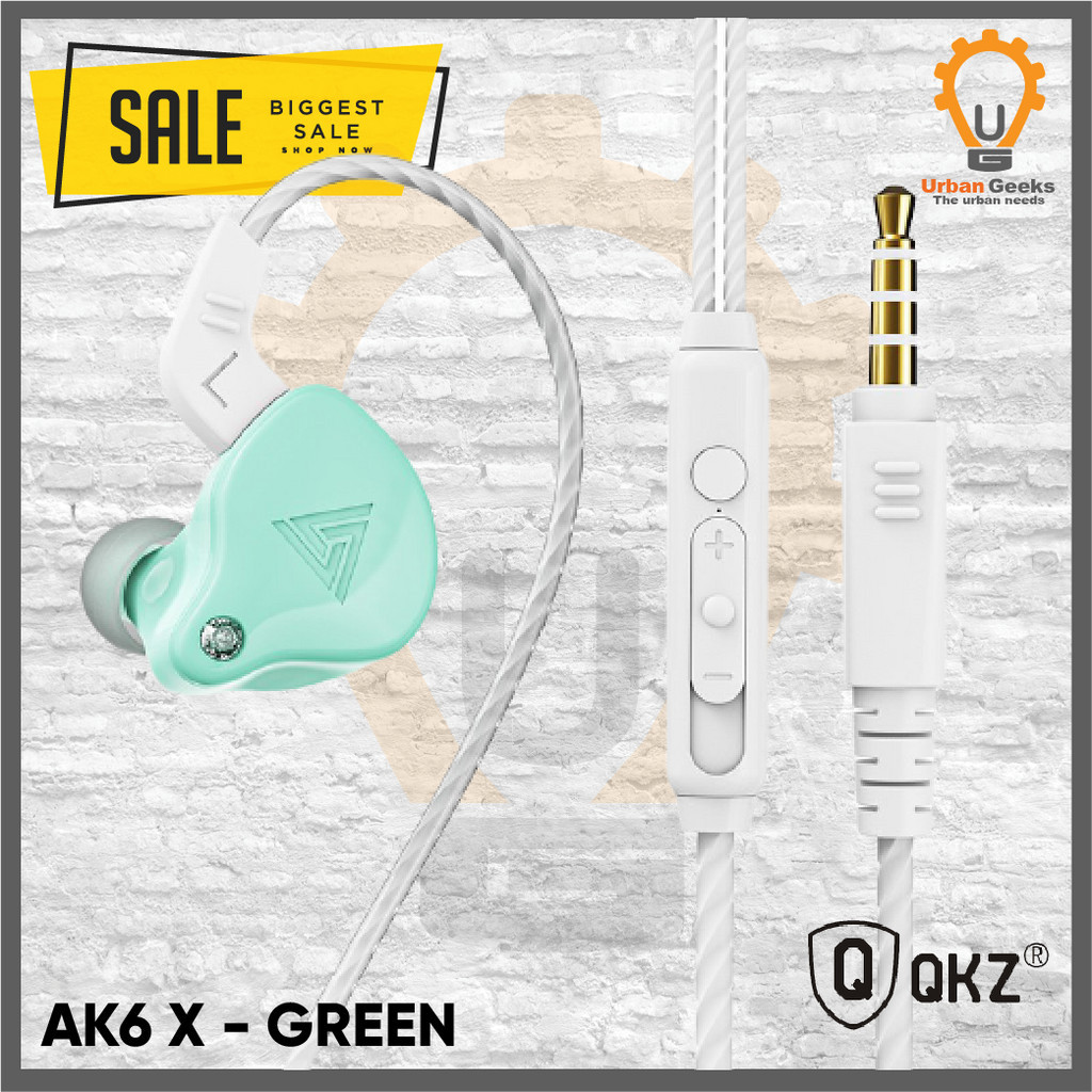 Jual QKZ AK6 X Earphone Mic In Ear Monitor IEM Bass AK6X Headset ...