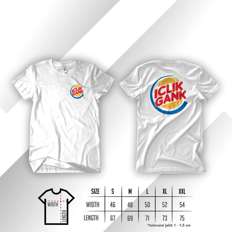 Jual Buy 1 Get 1, Beli kaos gratis stiker melimpah Kaos Iclik Gank ...