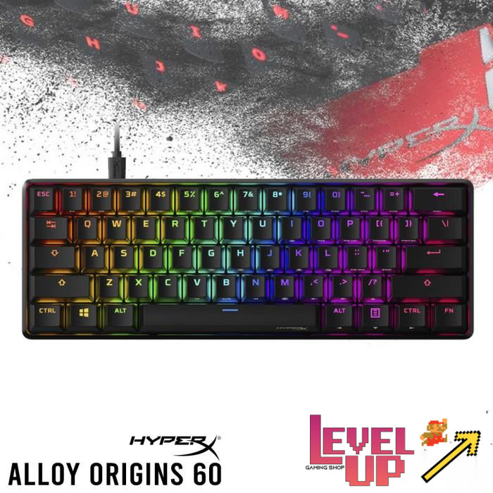 Jual HyperX Alloy Origins 60 Mechanical Gaming Keyboard | Shopee Indonesia