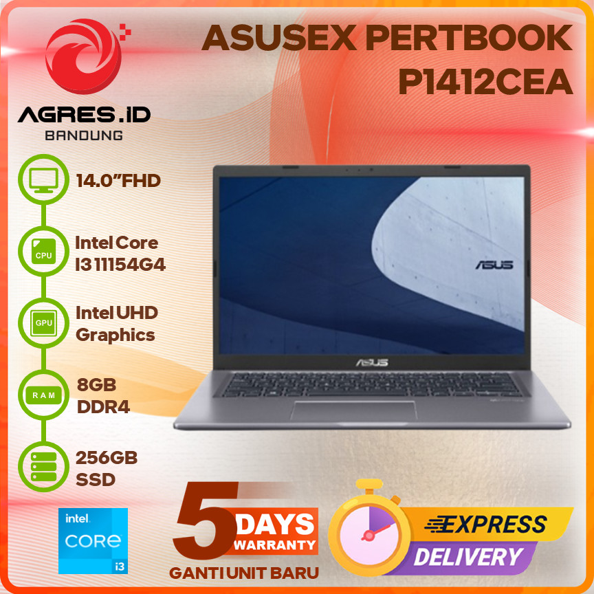 Jual ASUS EXPERTBOOK P1412CEA I3 1115G4 8GB 256GB 14.0FHD - EK3420W ...