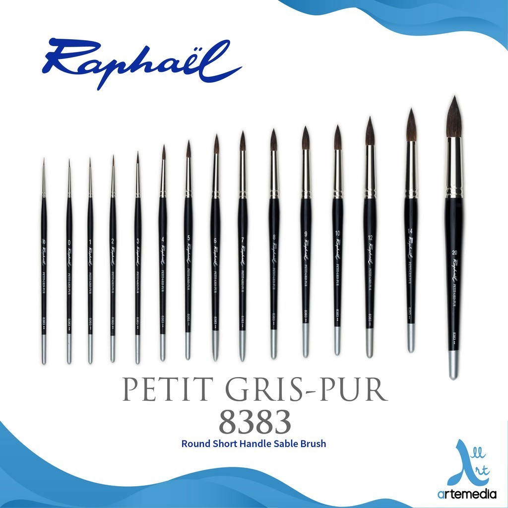 Jual Raphael 8383 Kuas Lukis Round Petit Gris Extra Pur Squirrel Brush SH | Shopee Indonesia