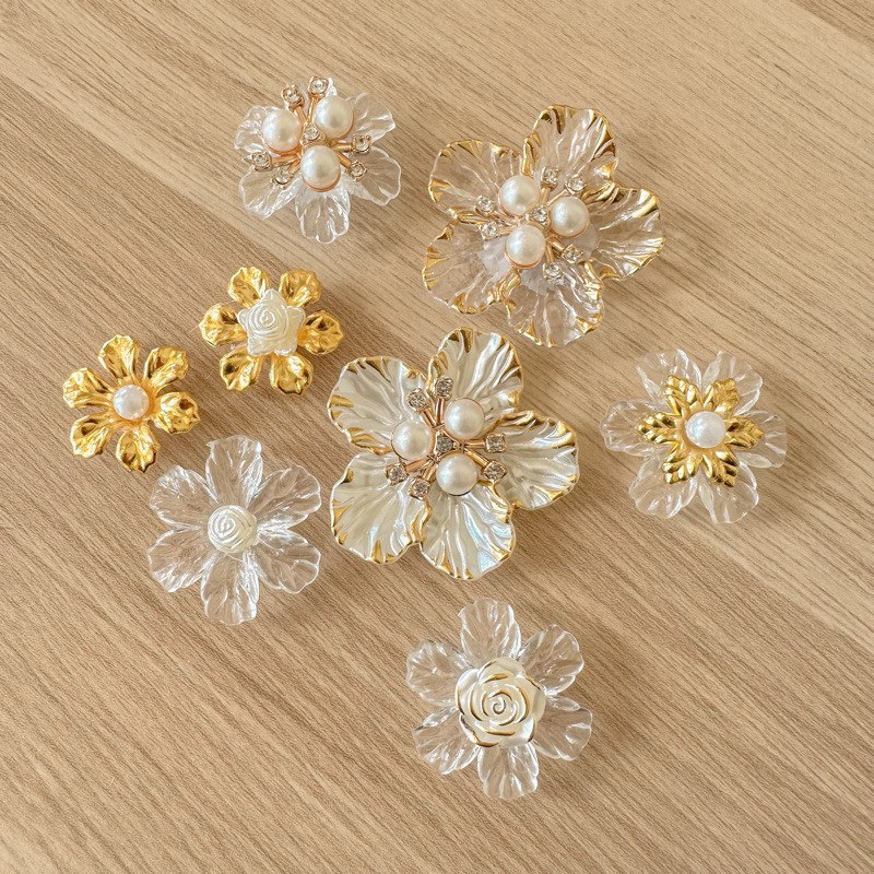 Jual MANIK MANIK APLIKASI BUNGA HIASAN MAHAR RINGBOX RING BEARER BAHAN ...