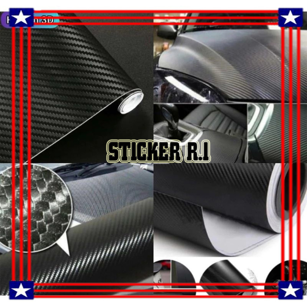 Jual Stiker Carbon Skotlet Karbon 3D Sticker Karbon Motor Untuk Kap dan ...