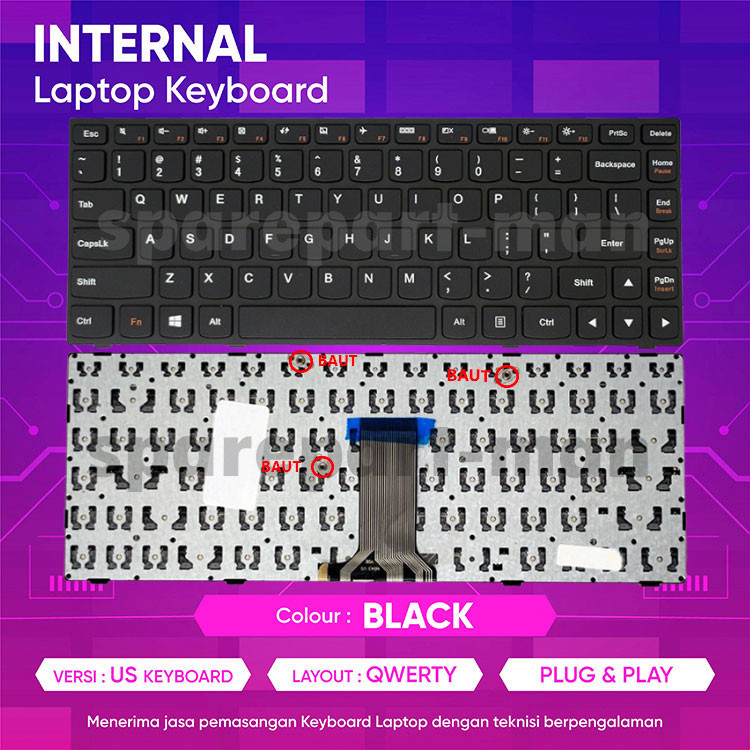 Jual Keyboard for Lnv B40 B40-30 B40-45 B40-70 B40-80 new | Shopee ...