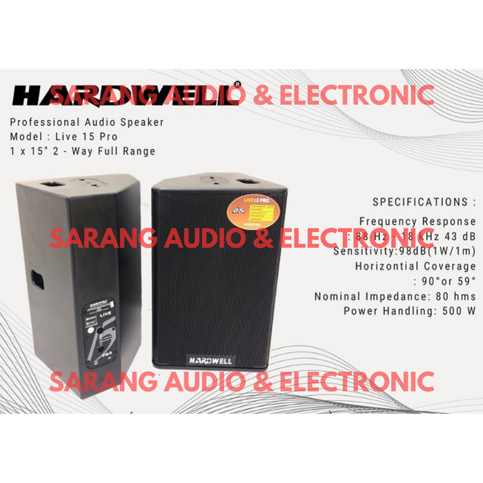 Jual Speaker Pasif HARDWELL Live15PRO Original 15in Live 15 PRO 1 Set 2 ...