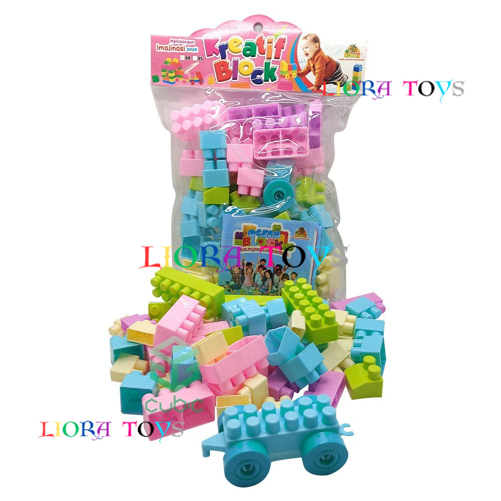 Jual Mainan Anak Block Besar Isi 60 Pcs OCT 9230 -Edukatif Puzzle Balok ...