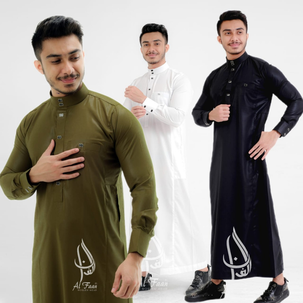 Jual Jubah Slimfit Gamis Jubah Pria Jubah muslim pria busana muslim ...