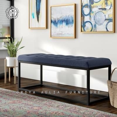 Jual BANGKU MINIMALIS PANJANG - SOFA BENCH BUSA - KURSI BENCH KAKI BESI ...