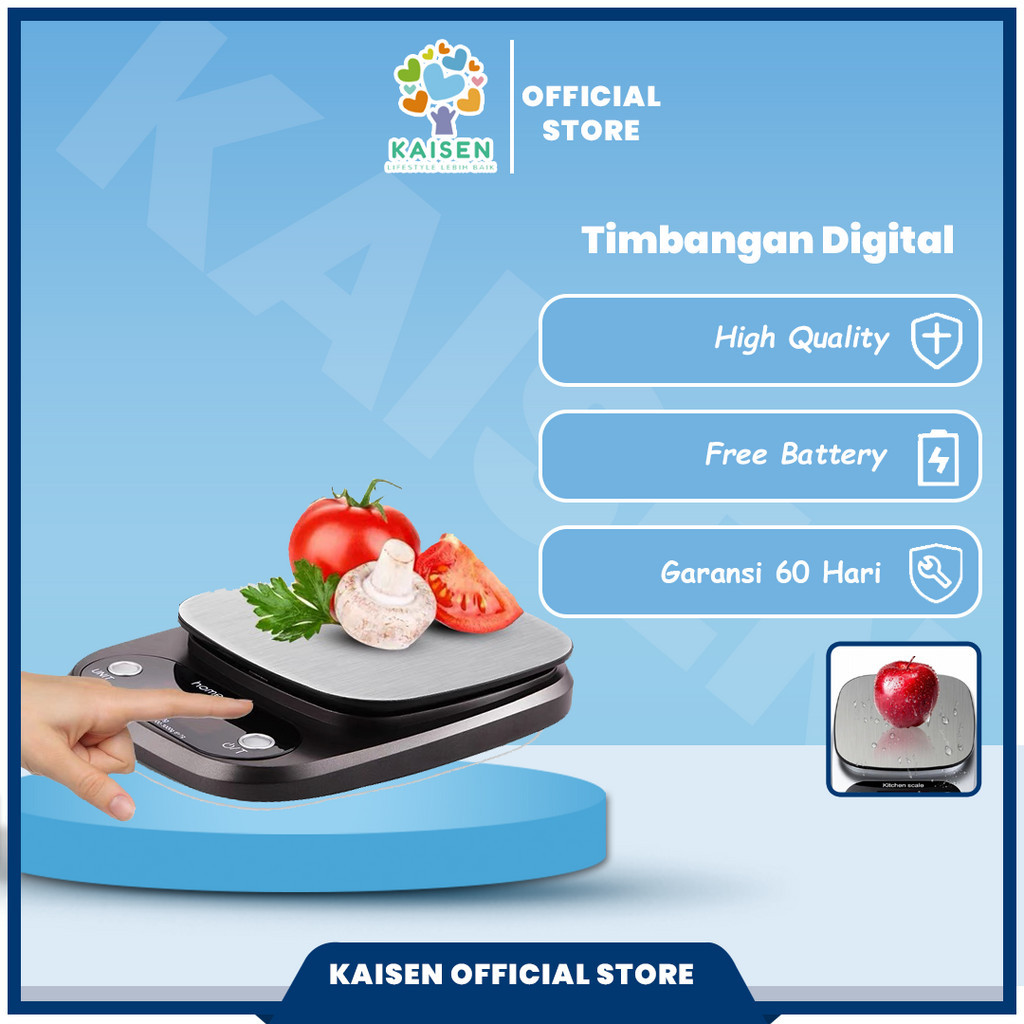 Jual KAISEN Timbangan Digital Waterproof Timbangan Dapur Tahan Air ...