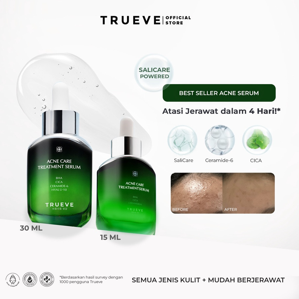 Jual TRUEVE Acne Care Treatment Serum 30 ML | Shopee Indonesia