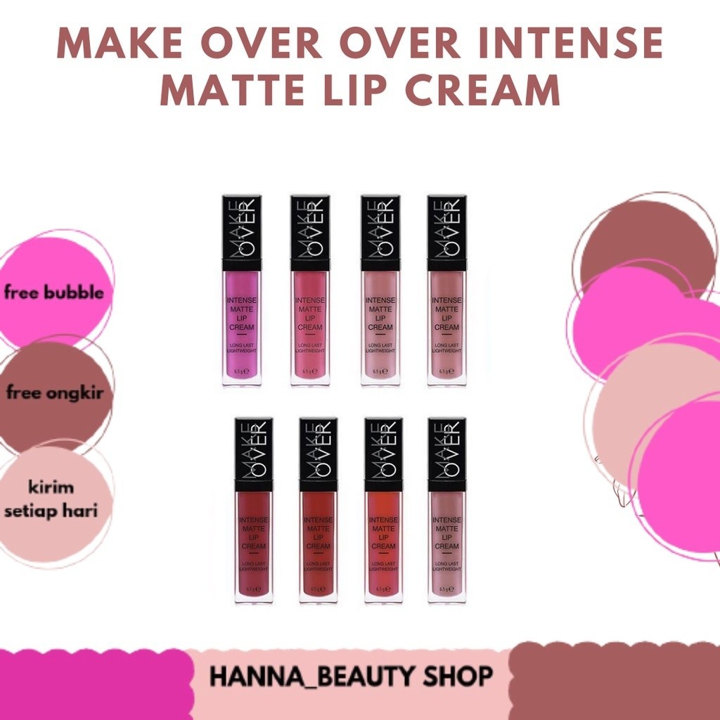 Jual MAKE OVER INTENSE MATTE LIP CREAM | LIPCREAM | Shopee Indonesia