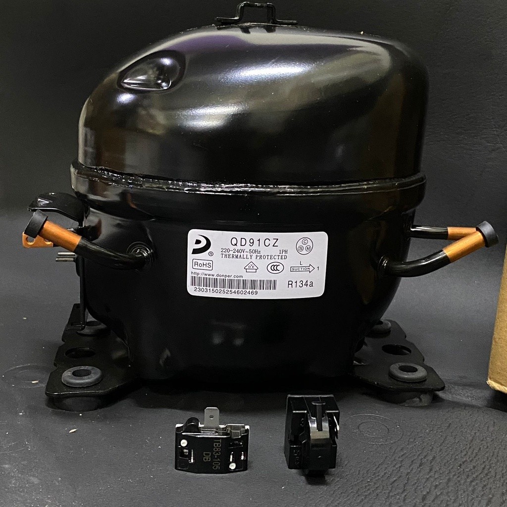 Jual Kompresor kulkas/ compressor kulkas 2 pintu QD-91 1/4HP | Shopee ...
