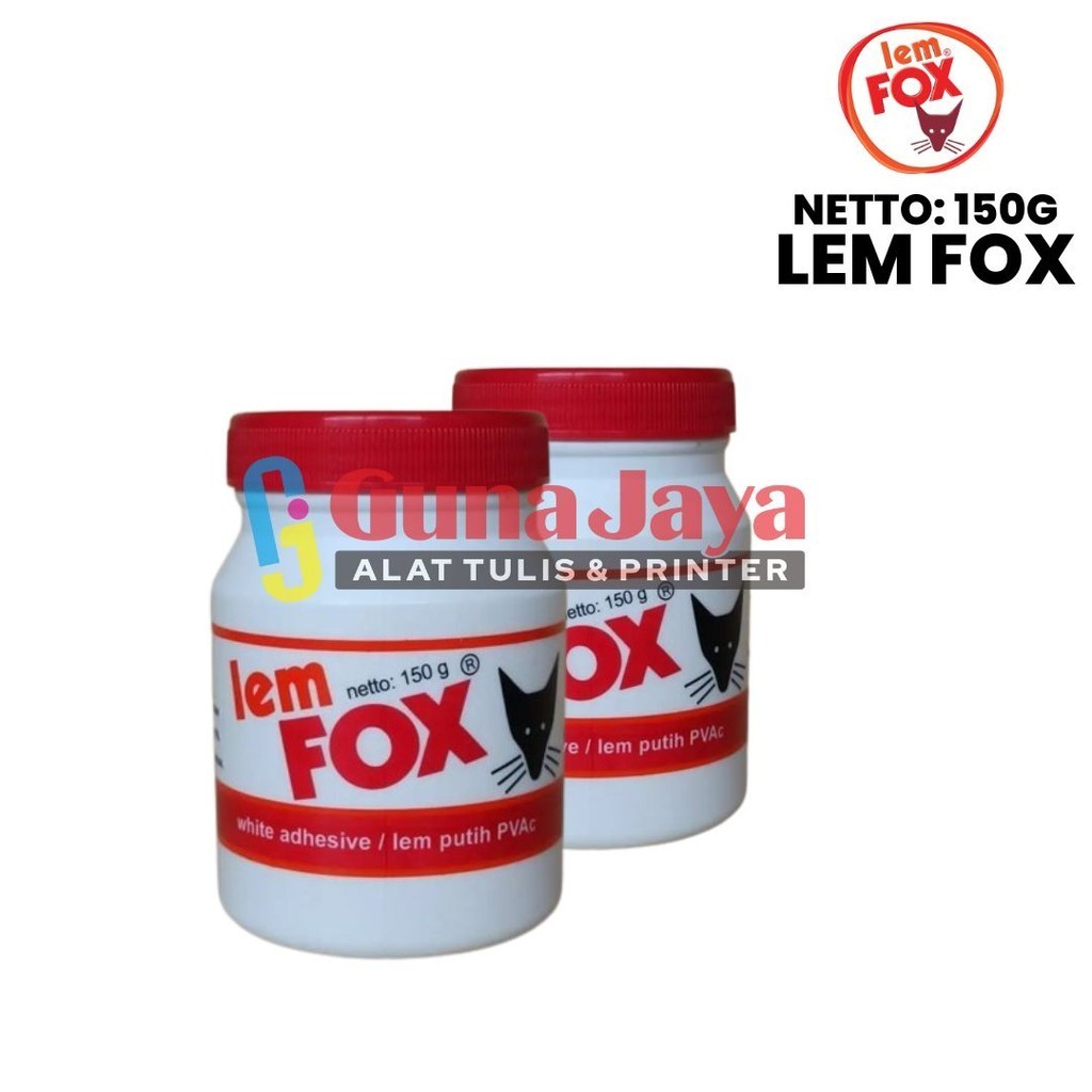 Jual Lem FOX 150g putih kemasan botol | Shopee Indonesia