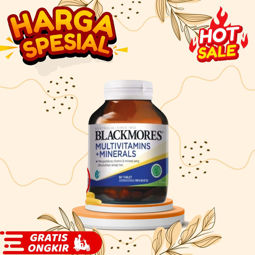 Jual BLACKMORES MULTIVITAMINS MINERALS ISI 60 MULTIVITAMIN | Shopee Indonesia