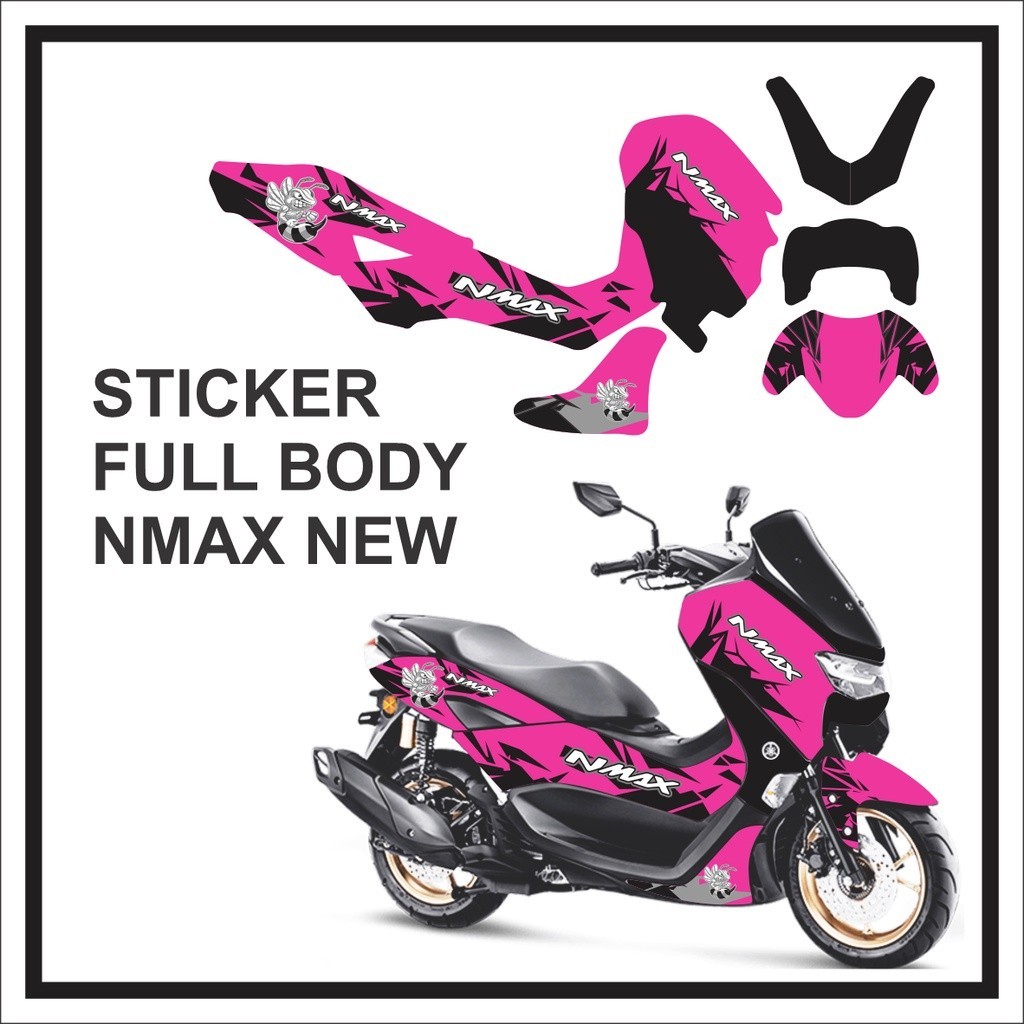 Jual Stiker Decal YAMAHA NMAX NEW Full Body Sticker NMAX Baru Motif ...
