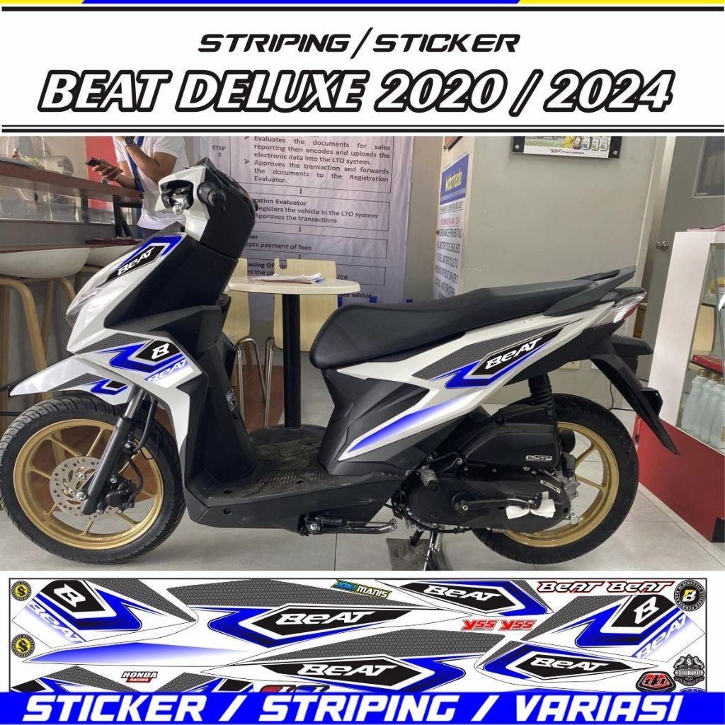 Jual STRIPING VARIASI BEAT DELUXE VARIASI STIKER LIS MOTOR BEAT BARU ...