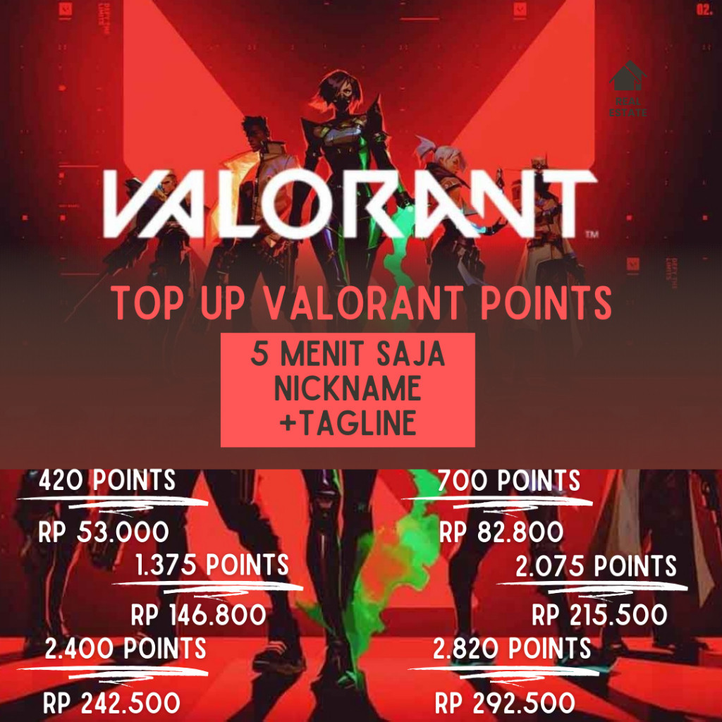 Jual ISI Valorant Points INDONESIA >>VALORANT POINT