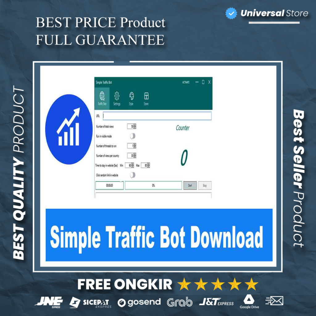 Jual Program BOT Auto Visit Generator Website View Simple Traffic ...