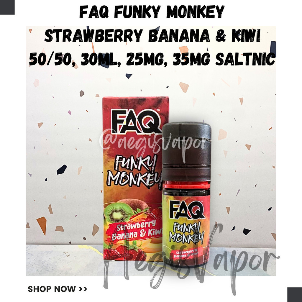 Jual Faq Funky Monkey ORI Strawberry Banana Kiwi 30ml Salt Nic | Shopee Indonesia