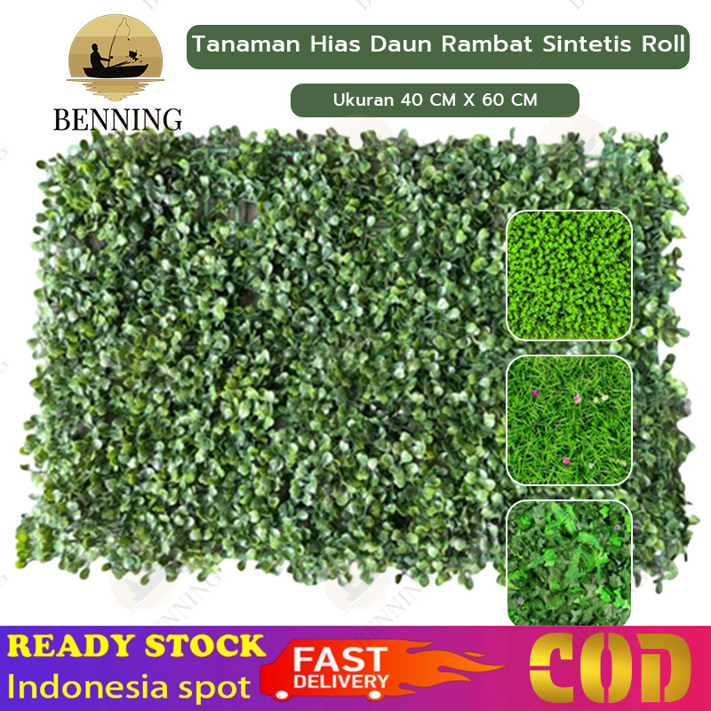 Jual 60*40CM Rumput Dinding Sintetis Daun Hias Sintesis Dekorasi ...